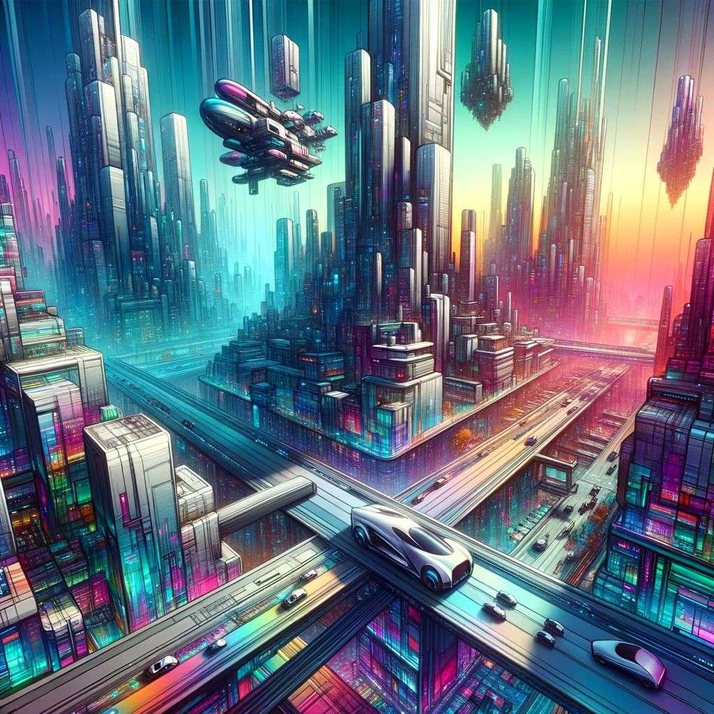 Generrated: "Subject, digital painting, iridescent", generated with ...