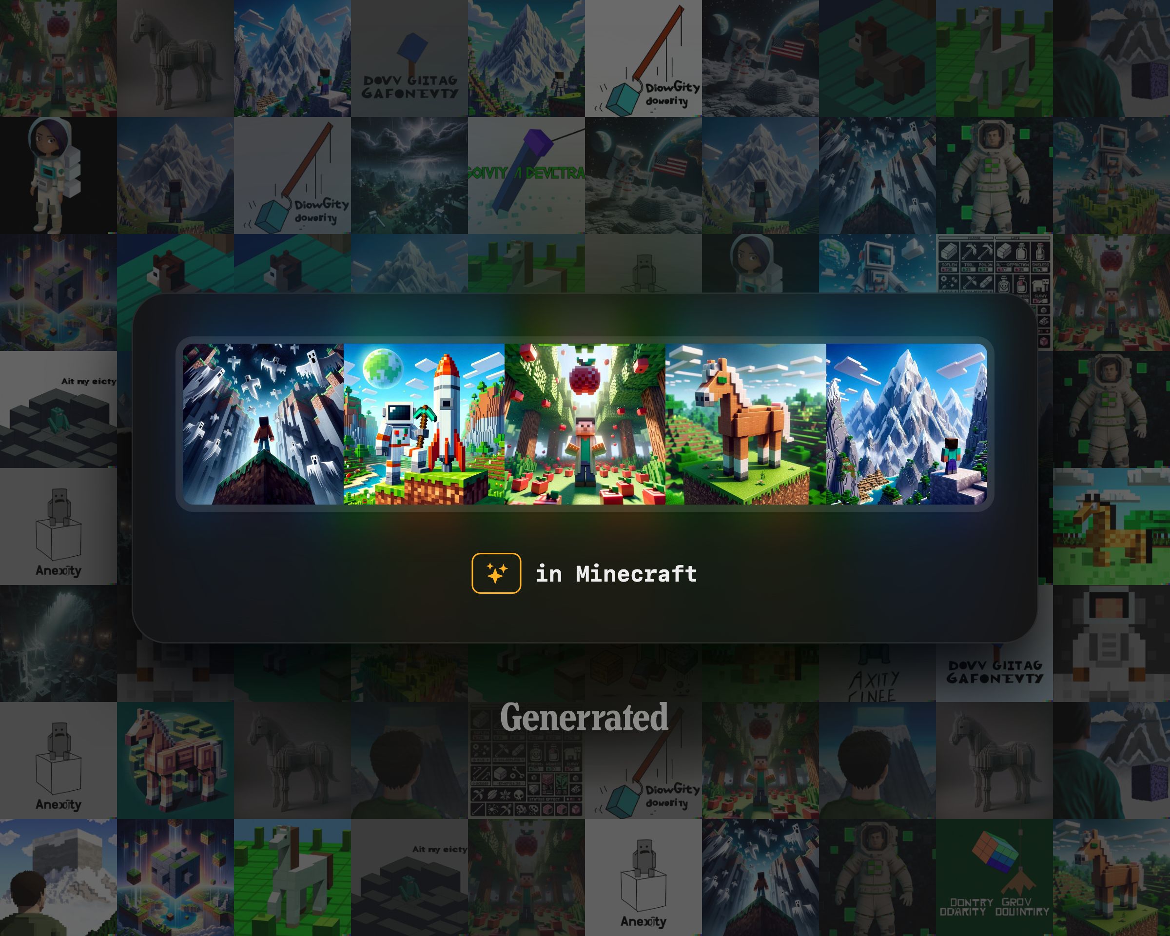 Generrated: "Subject in Minecraft", generated with DALL·E 3